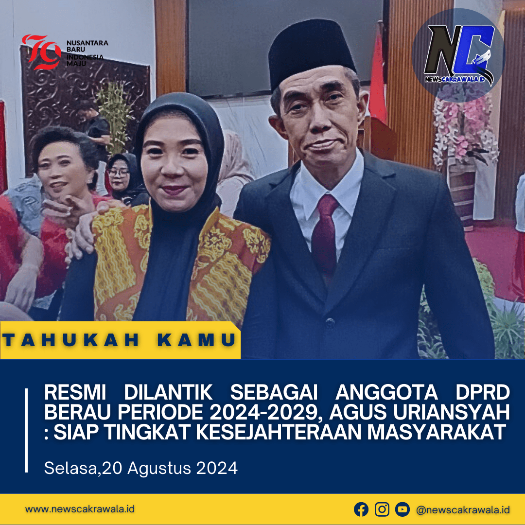 Resmi Dilantik Sebagai Anggota DPRD Berau Periode 2024-2029, Agus Uriansyah : Siap Tingkat ...
